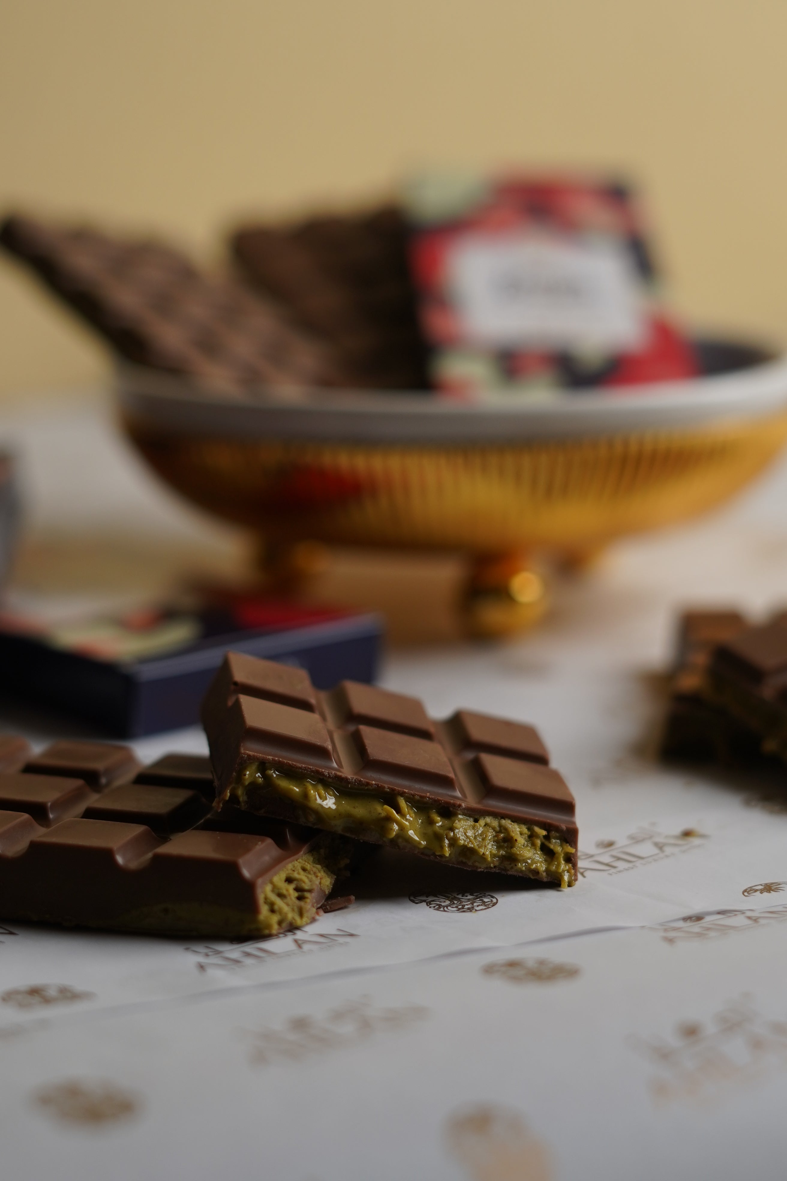 Dubai Knafeh Pistachio Chocolate - (3 Slabs * 80gms each) – Ahlan ...