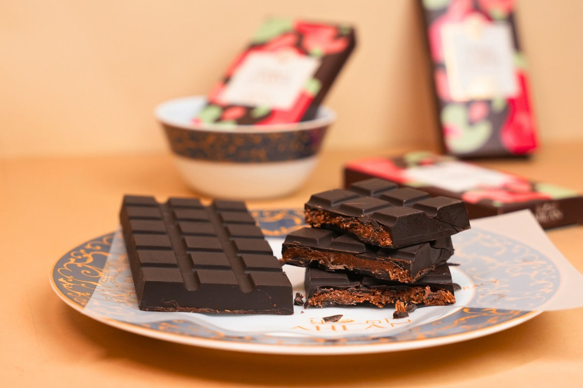 Dubai Knafeh Hazelnut Chocolate - (3 Slabs * 80gms each) – Ahlan Luxury ...